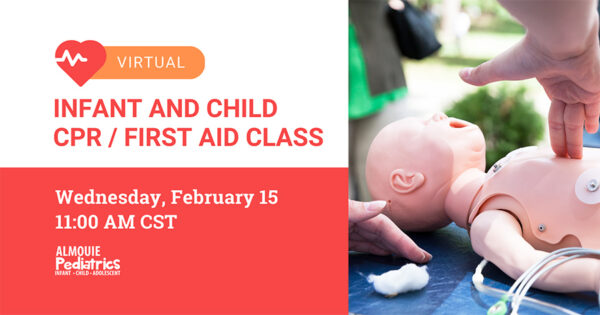Free Virtual Infant and Child CPR & First Aid Class - Almouie Pediatrics